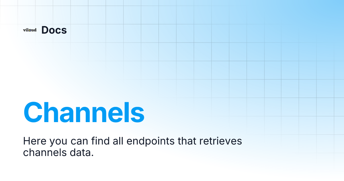 Channels | Docs